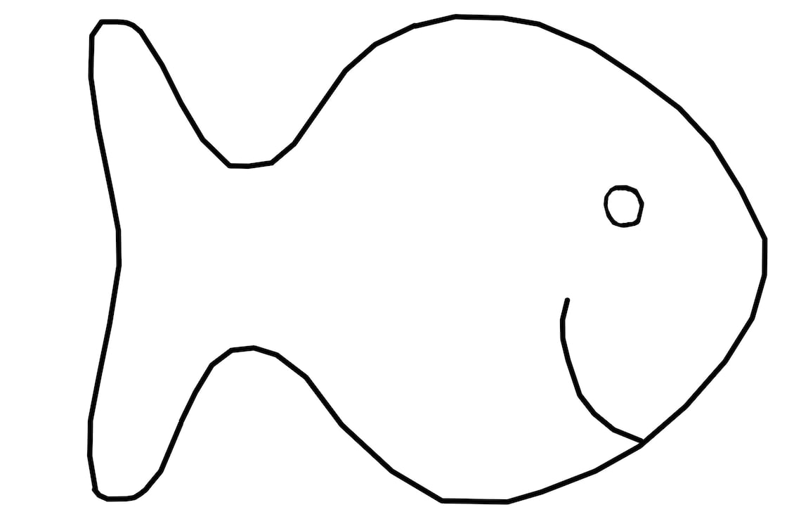 Goldfish Cracker Sewing Template - Etsy