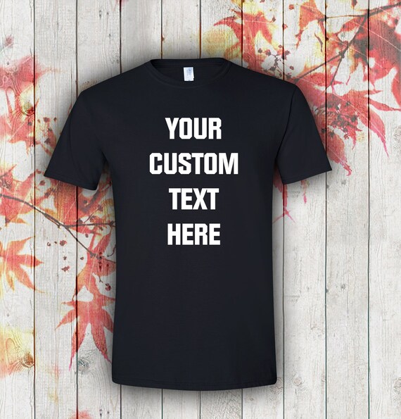 Personalized T-shirt front and Back Side Custom T-shirt - Etsy