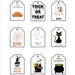 HALLOWEEN Tags Printable/ Trick or Treat Tags / Halloween Favor Tags ...