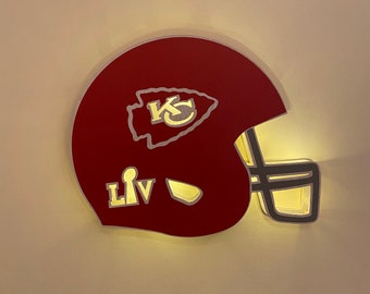 Kc Chiefs Lamp - Etsy