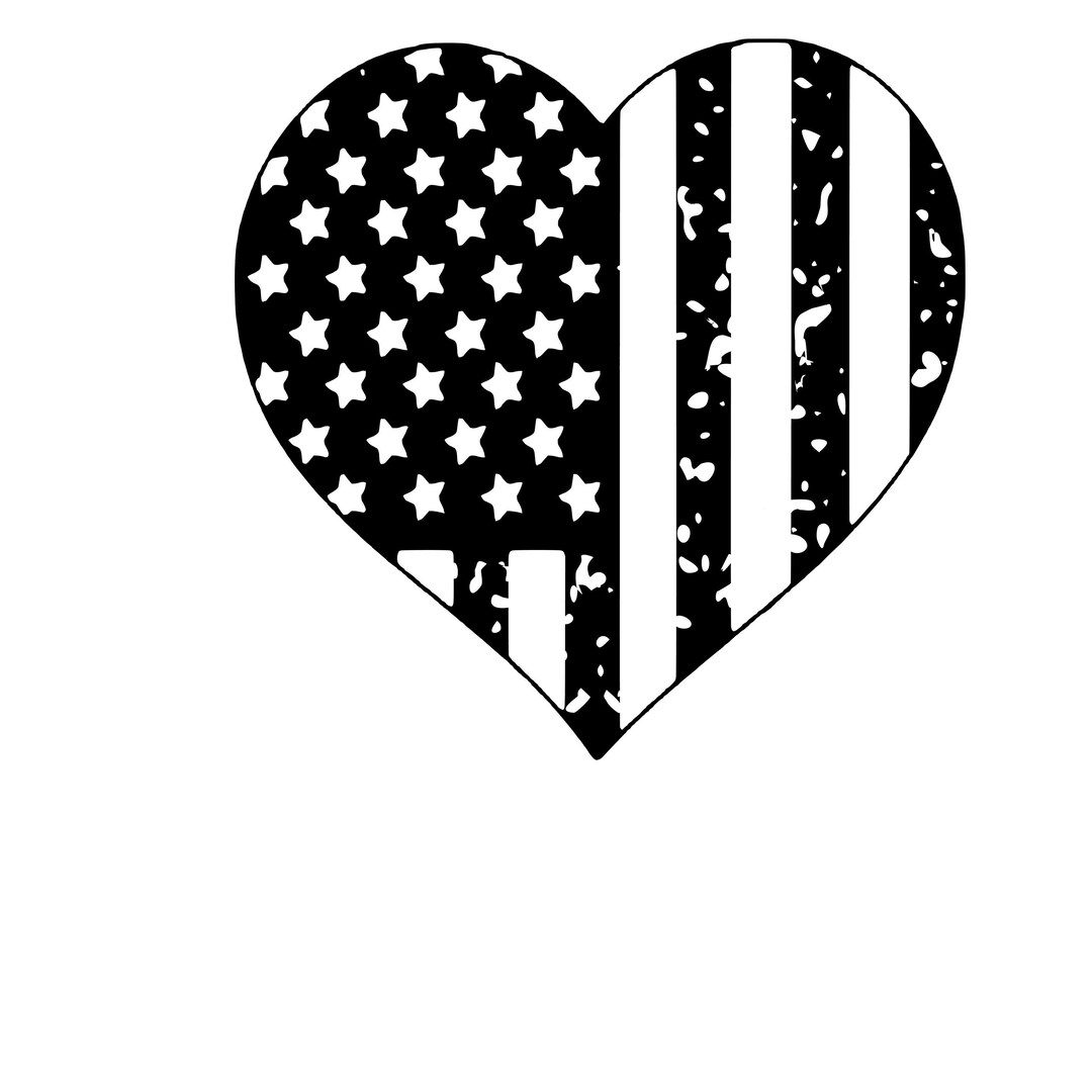 American Flag Grunge Heart Cut File PNG and SVG - Etsy