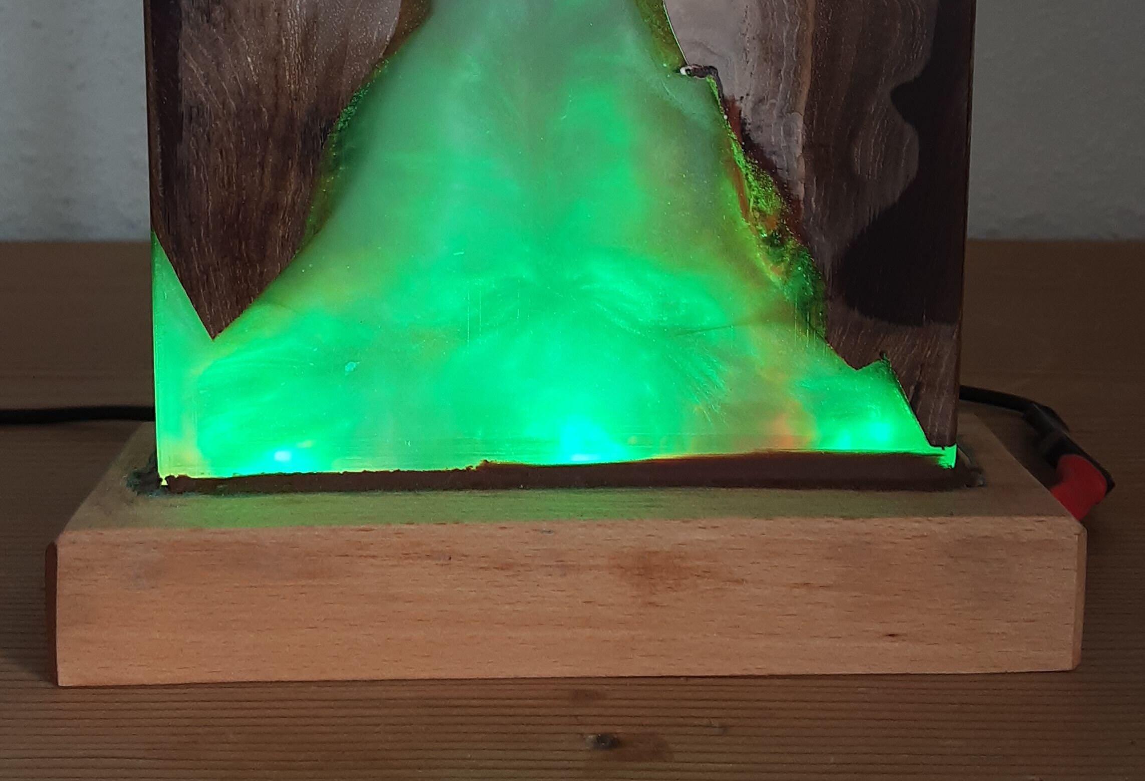 Wood, Epoxy Resin, Resin, LED Lamp, Art Lamp, Light, Epoxy Lamp, Resin ...