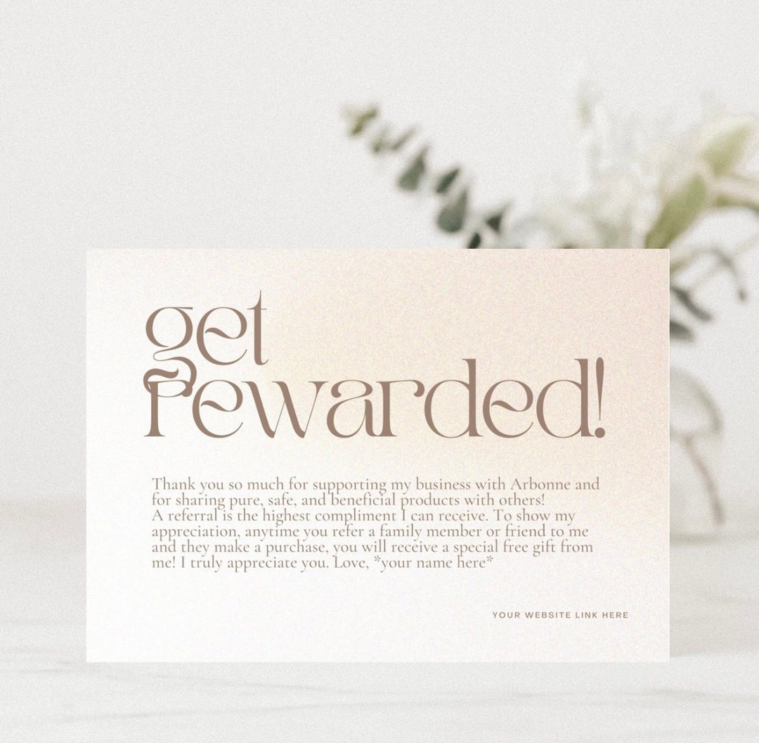 Arbonne | Preferred Client | Sample Cards | Digital Download ...