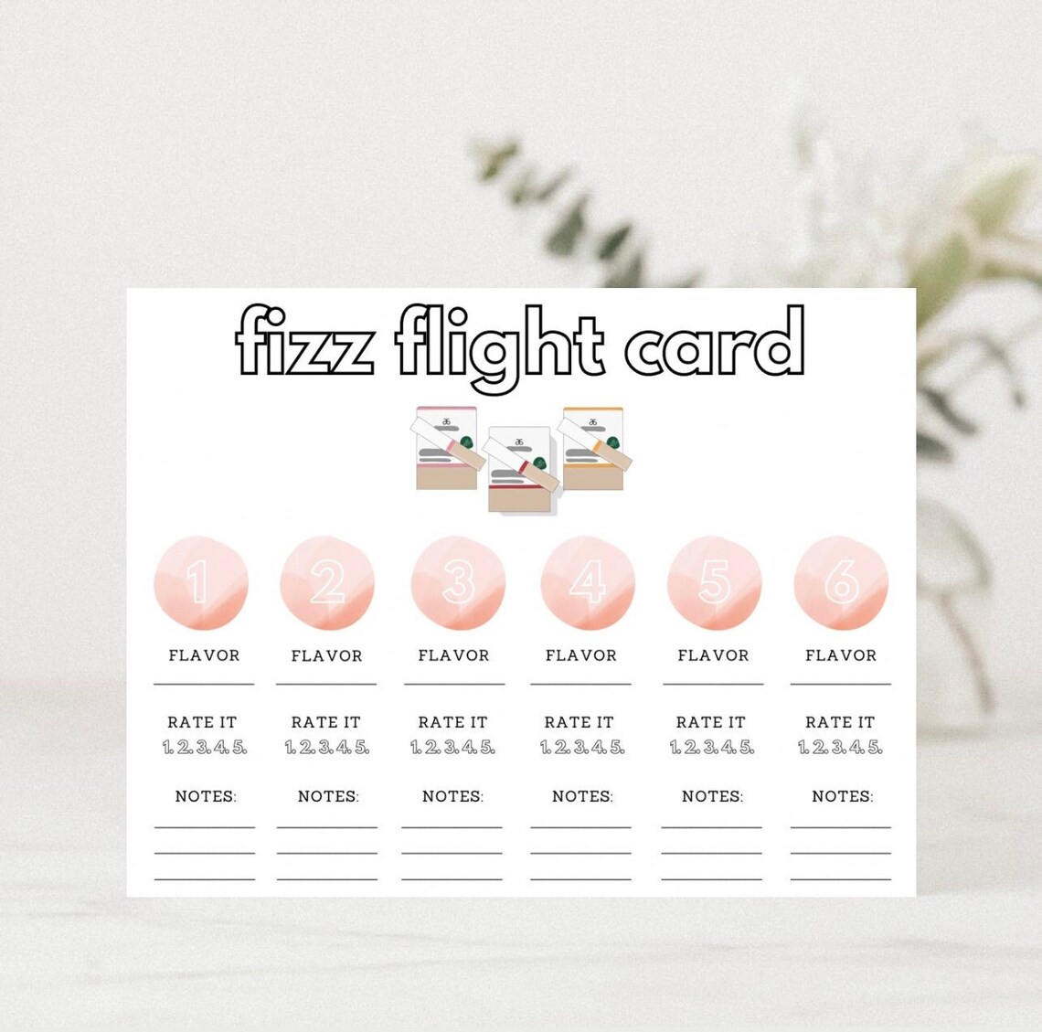 Arbonne | Fizz Stick Flight Card | Event Cards | 30-day | 6'' X 4 ...
