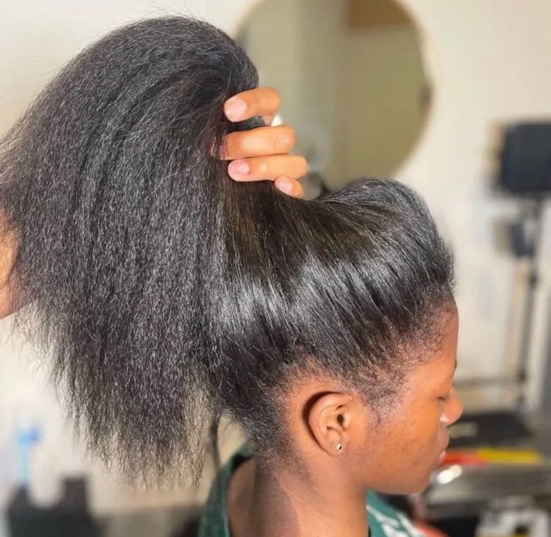 Microlinks Hair for Black Women Yaki Human Hair Extensions | Microloop ...