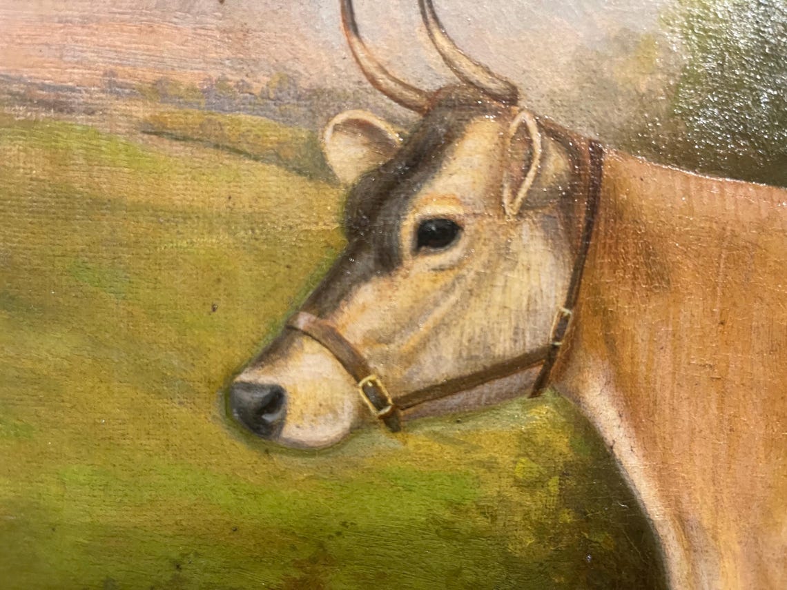 William Albert Clark “hockley Lucy” 1942 Original Oil Painting British ...