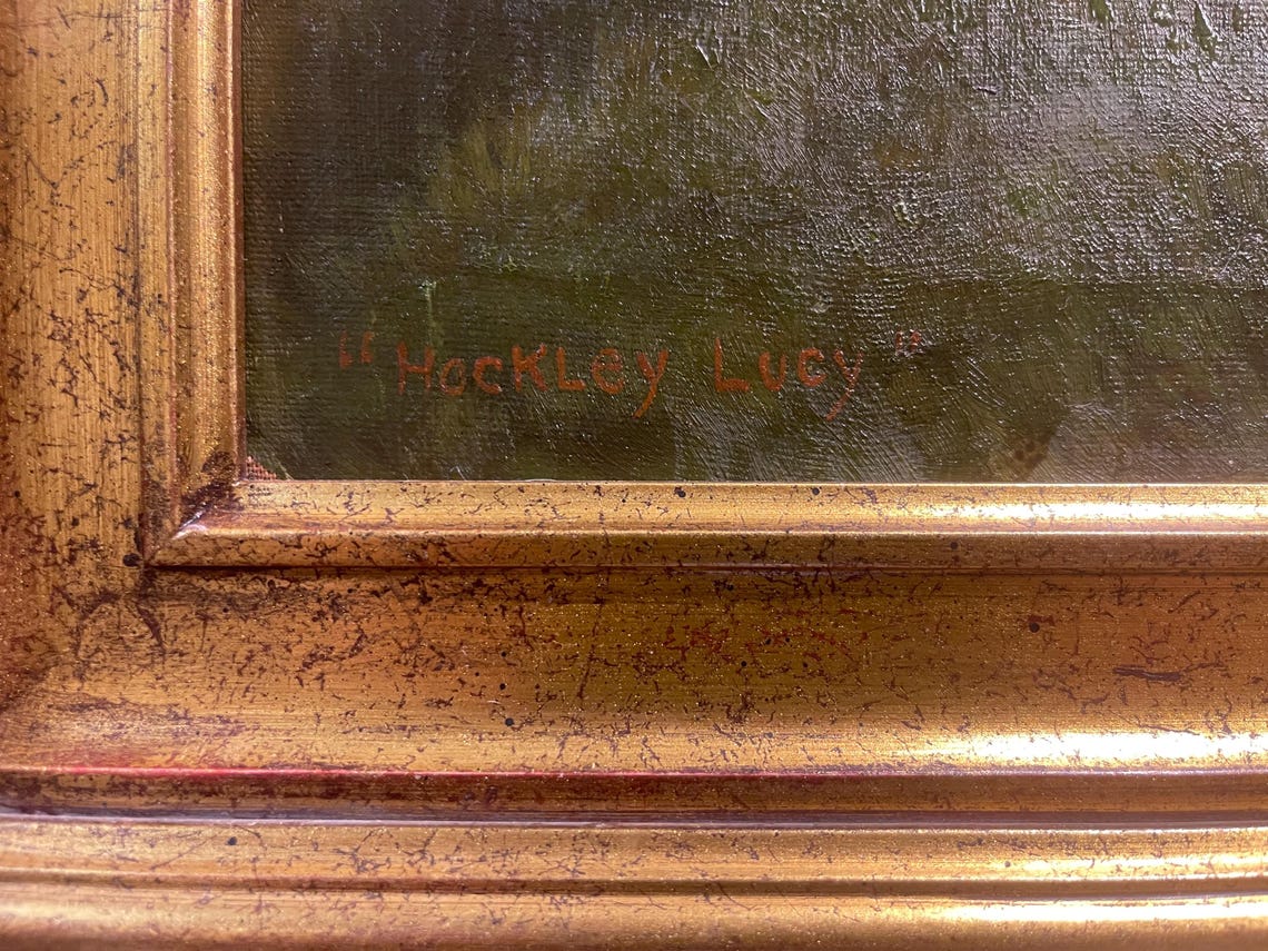 William Albert Clark “hockley Lucy” 1942 Original Oil Painting British ...