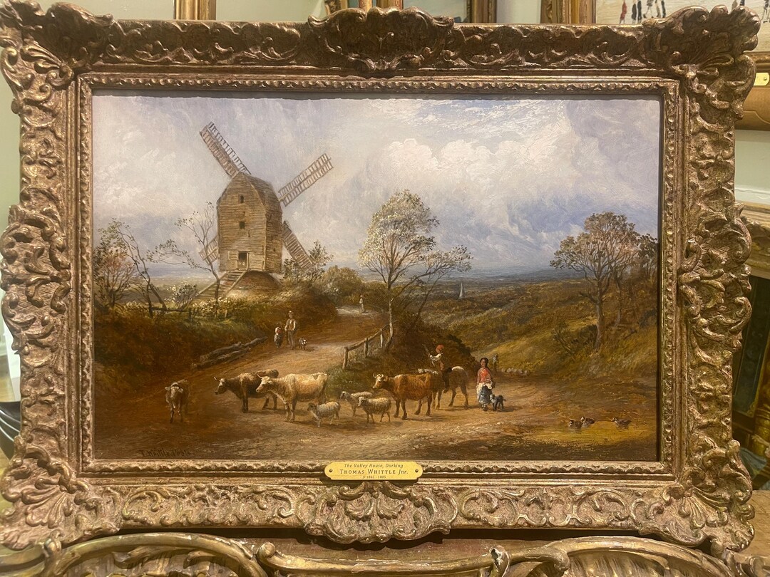 Antique 19th Century Old Master Oil Painting in Original Gold Gilt ...