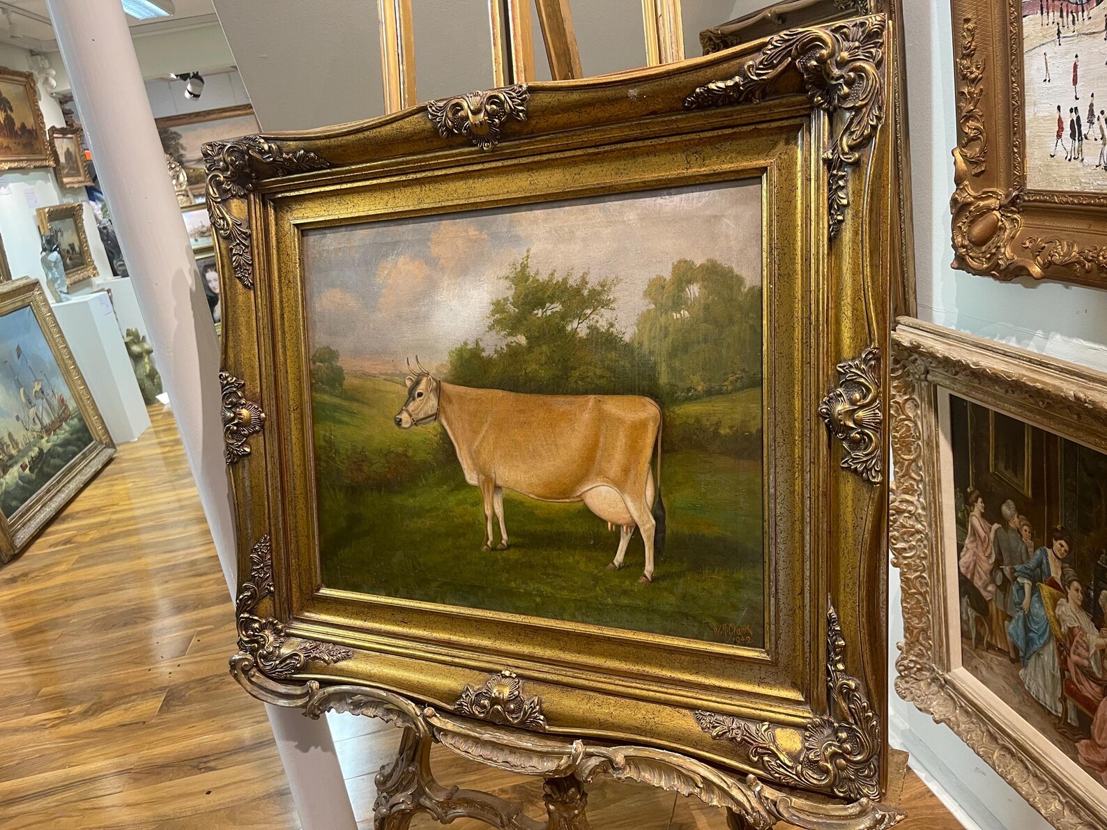 William Albert Clark “hockley Lucy” 1942 Original Oil Painting British ...
