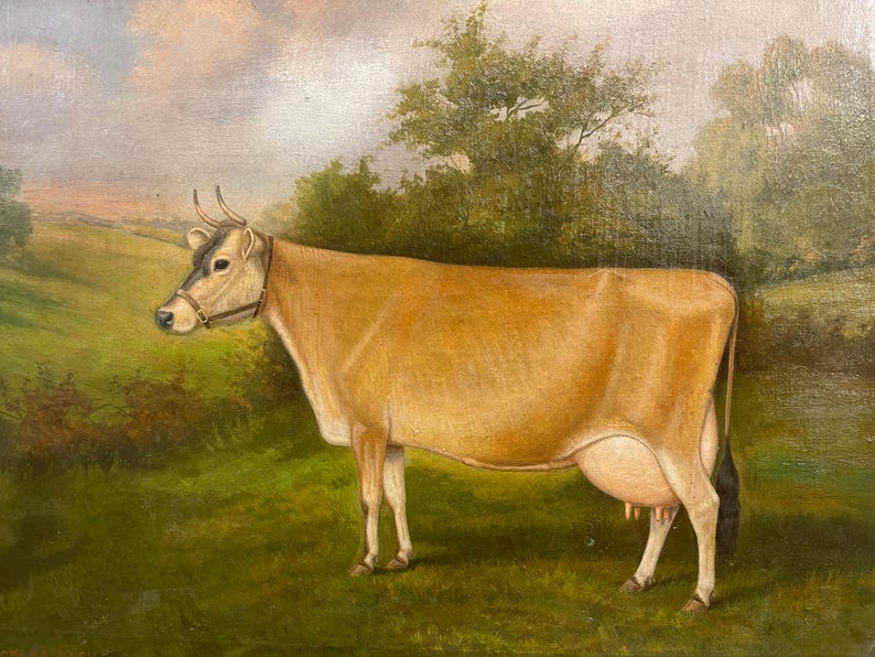 William Albert Clark “hockley Lucy” 1942 Original Oil Painting British ...