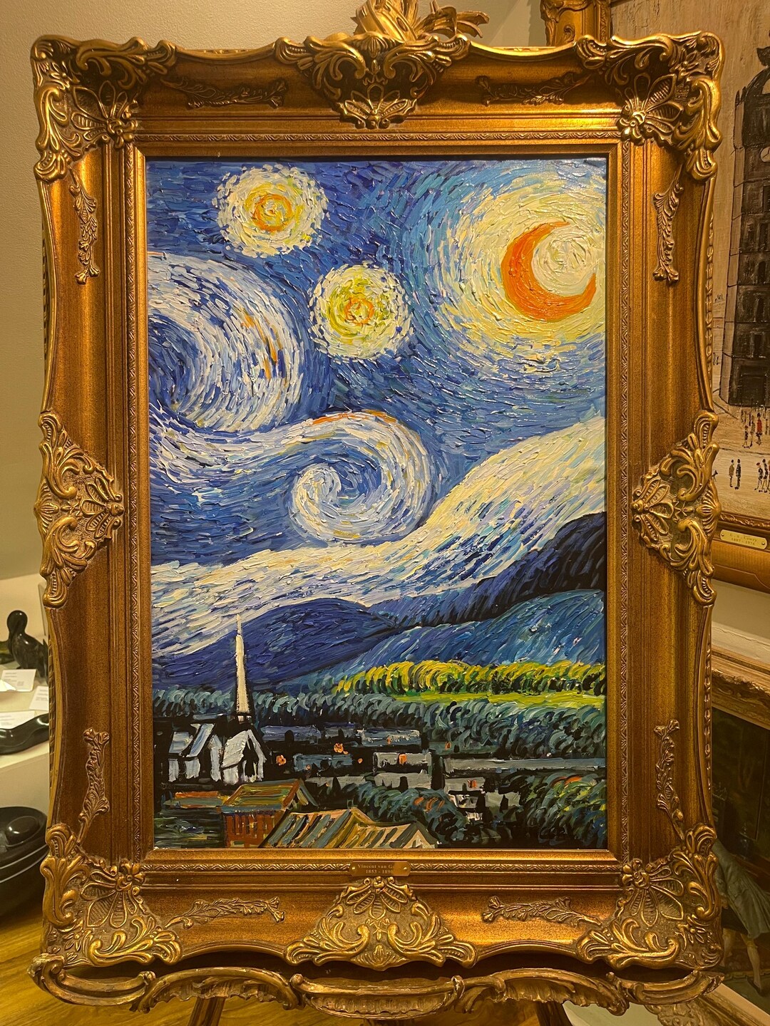 Old Master in the Manner of Vincent Van Goth OIL Painting 20th Century ...