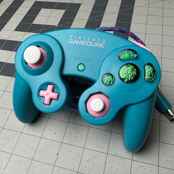 Emerald Blue Gamecube - Etsy