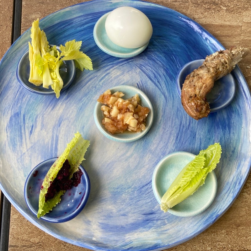 Ceramic Seder Plate - Etsy