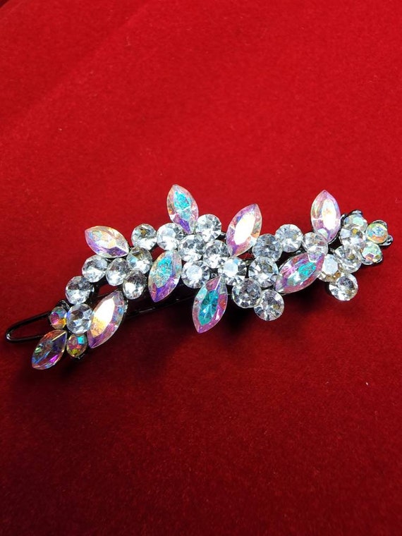 Beautiful Vintage snk Barrett with ab crystals, brida… - Gem