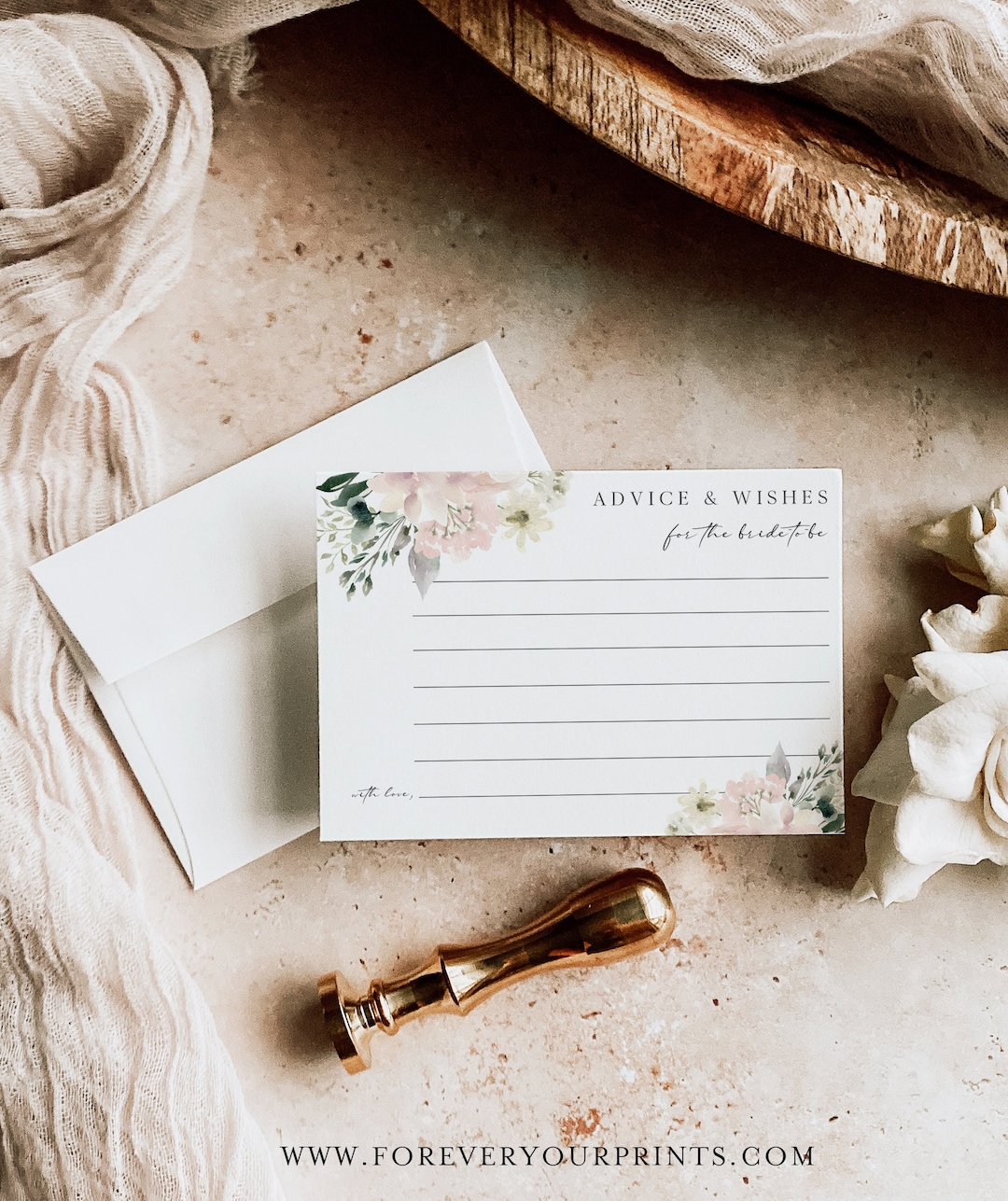 Advice Card Template Advice and Wishes Card Minimalist - Etsy