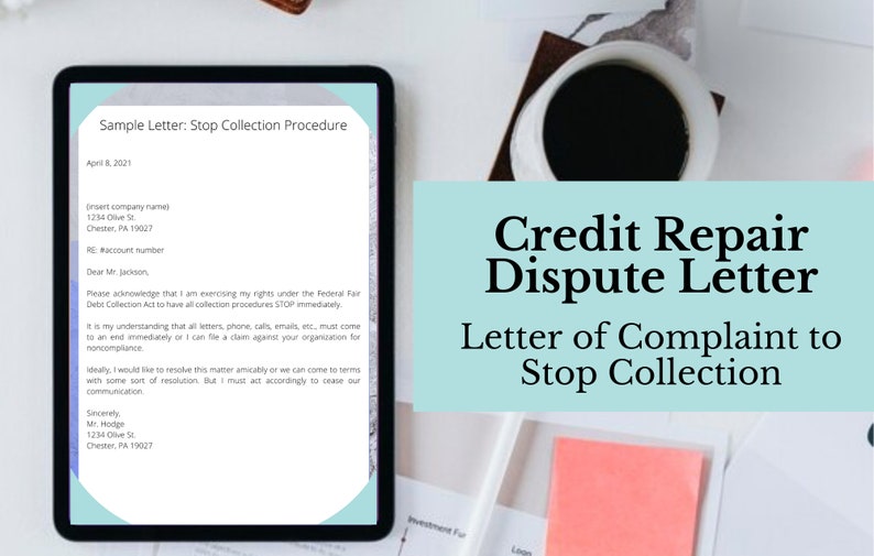 Template: Stop Collection Letter Template Credit Repair Personal ...