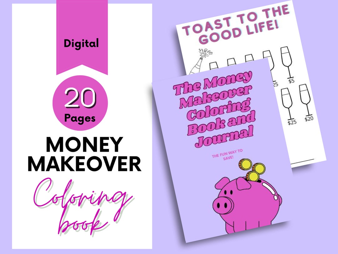 Money Makeover Coloring Book and Activity Journal Instant Download ...