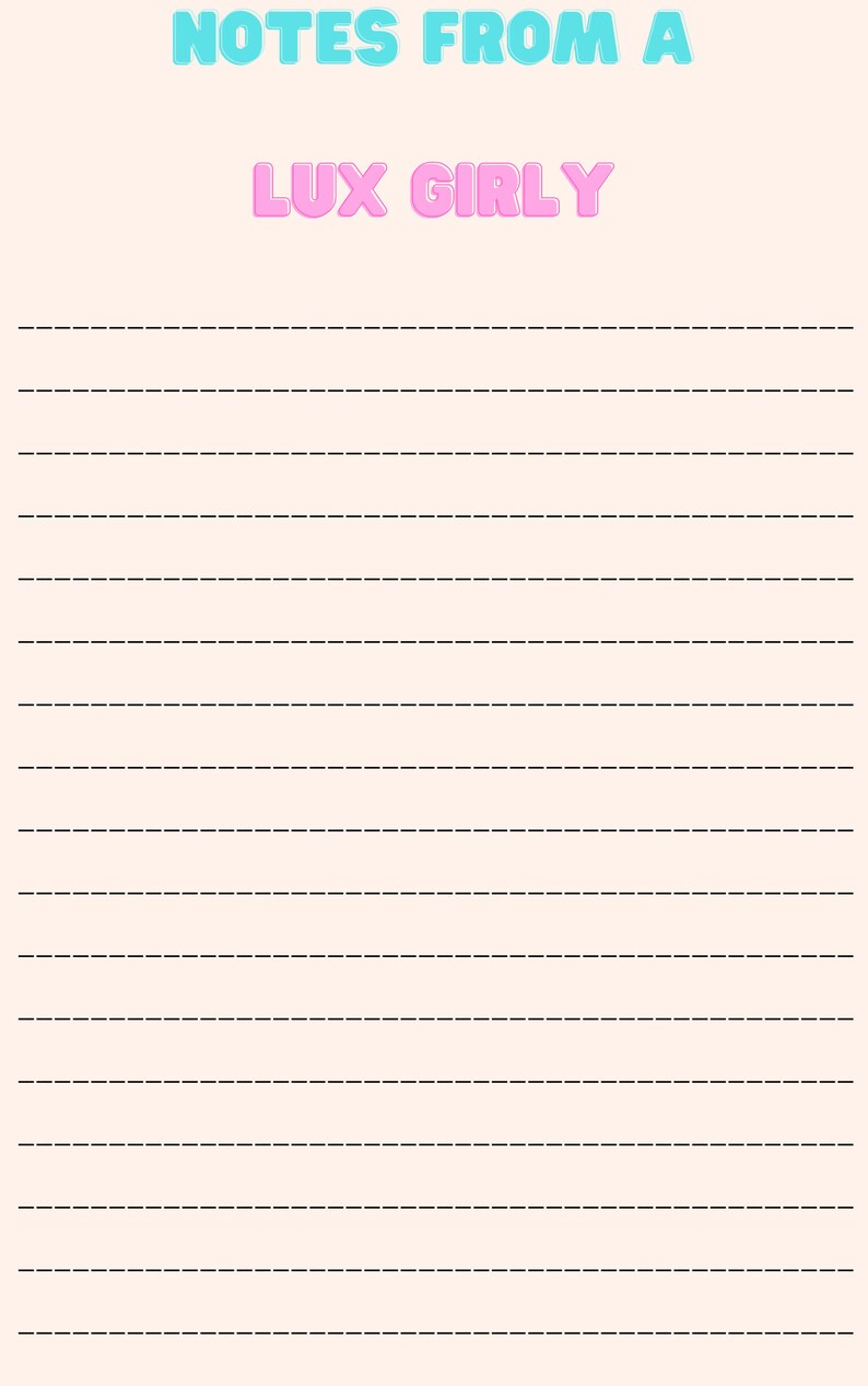 Lux Lifestyle Girly Coloring Book and Journal Social Media - Etsy
