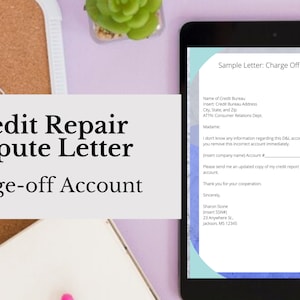 Template Letter: Charge off Account Credit Repair Instant Download ...
