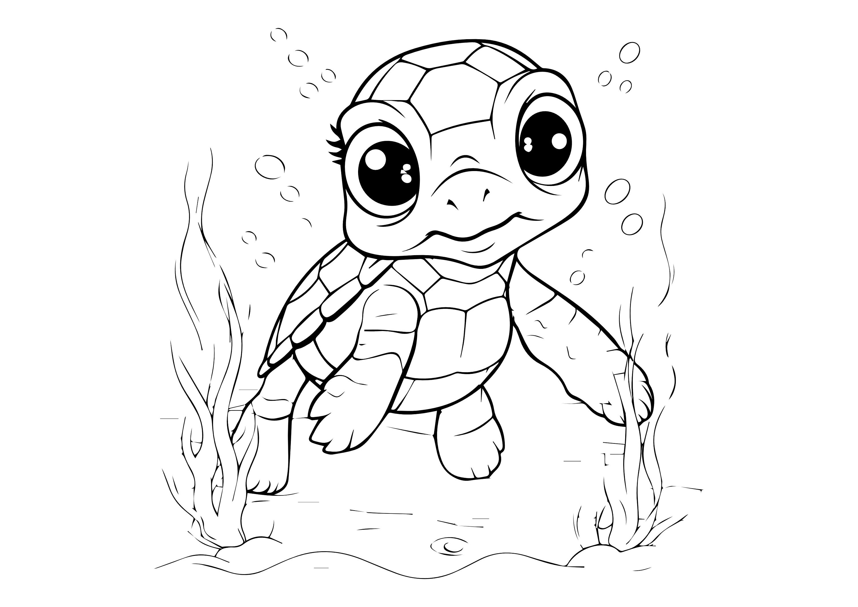 Here Are 16 Cute Sea Animals Coloring Pages. Perfect for Kids! Ideal as ...