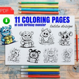 Here Are 11 Cute Monster Coloring Pages That Are Perfect for Kids ...