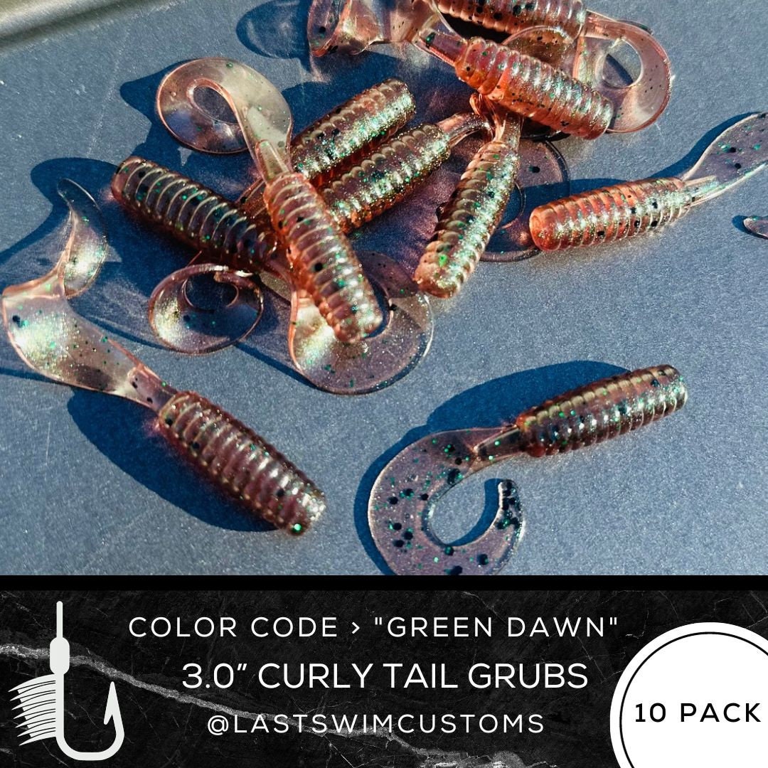 10PK 3.00 Epic Curly Tail Grubs - Etsy