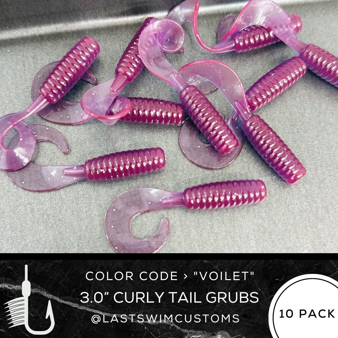 10PK 3.00 Epic Curly Tail Grubs - Etsy