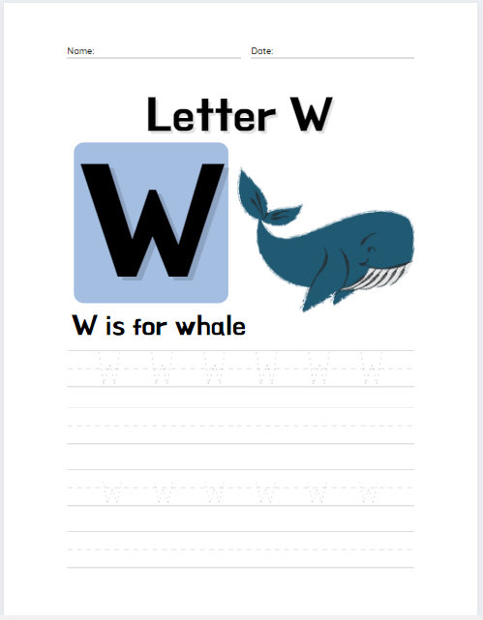 Animal Alphabet: Handwriting Workbook - Etsy