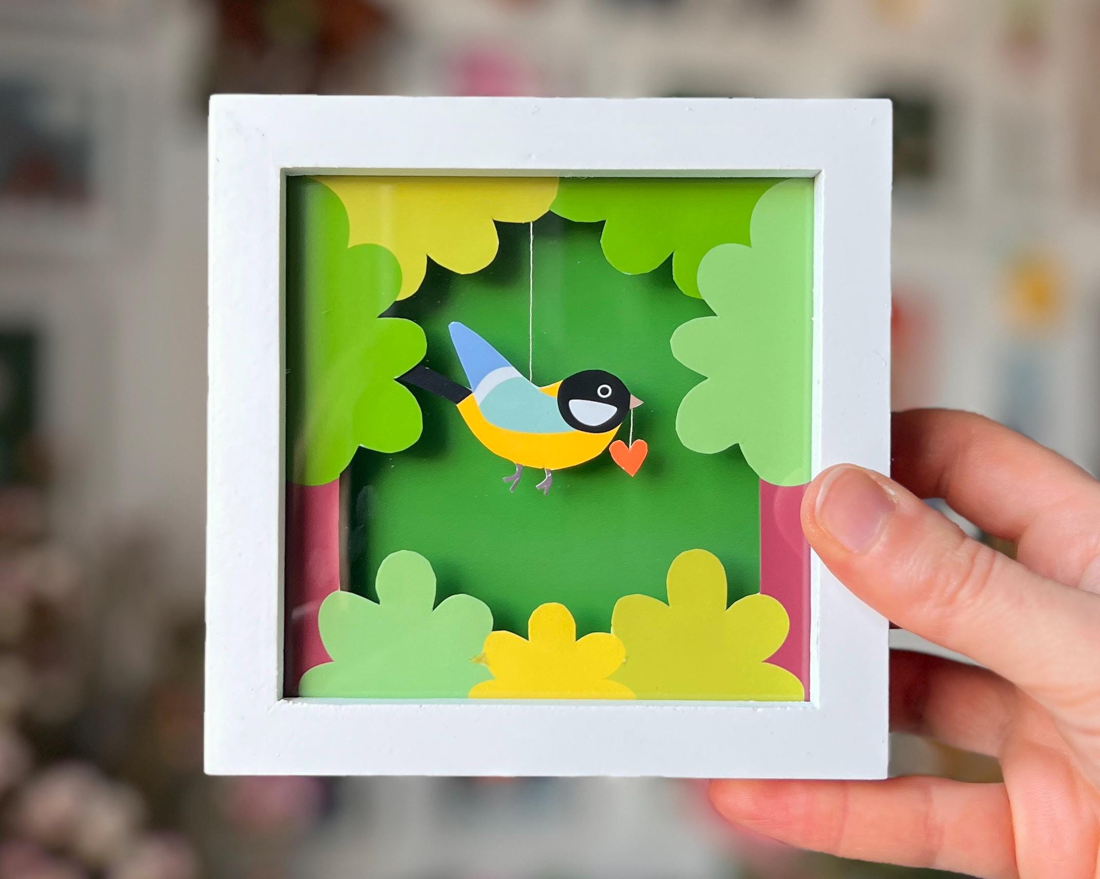 DIY Bird Digital Craft Template | 3D Paper Craft DIY Kit | Downloadable ...