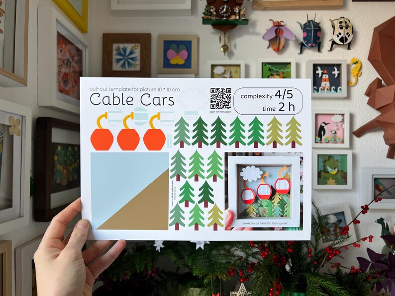 Cable Cars Paper Picture Template (printable) - Etsy