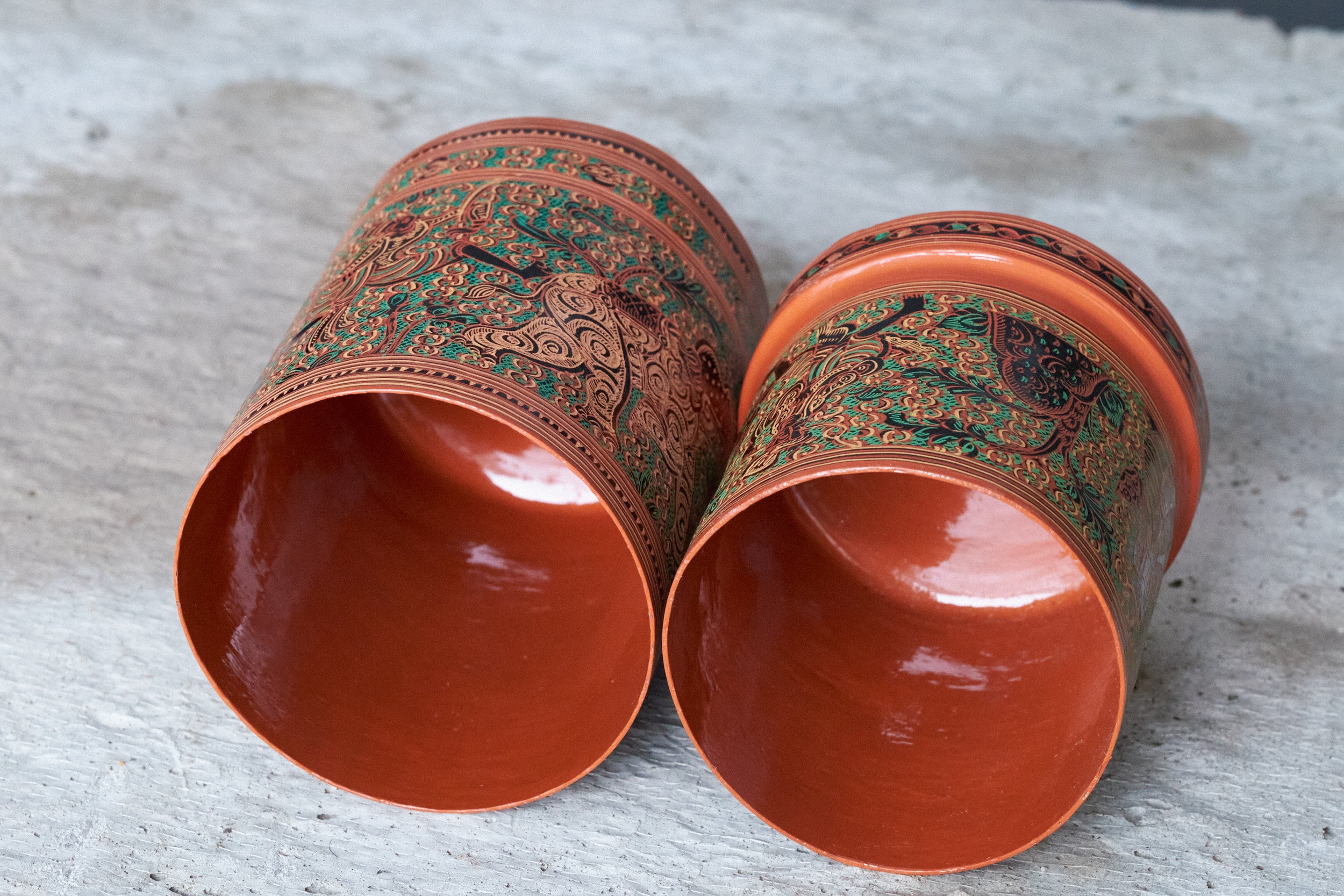Burmese Lacquer Cigarette Box Original Lacquerware Burma / Myanmar - Etsy