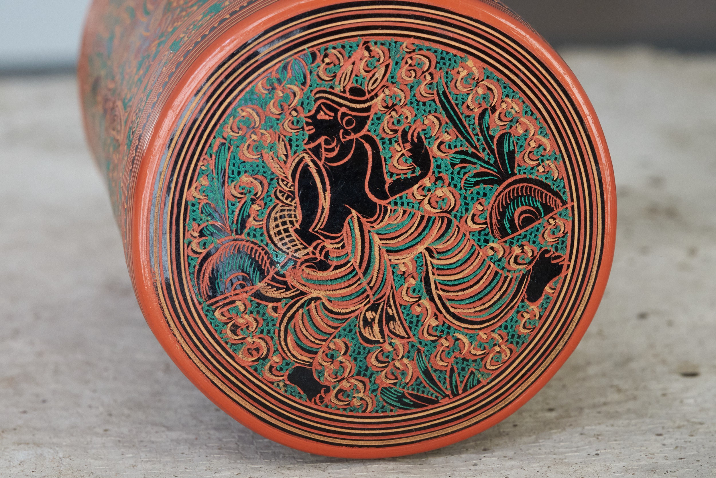 Burmese Lacquer Cigarette Box Original Lacquerware Burma / Myanmar - Etsy
