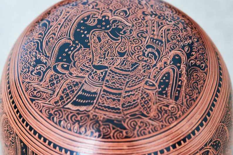 Burmese Lacquer Bowl Cup Original Lacquerware From Burma / Myanmar - Etsy