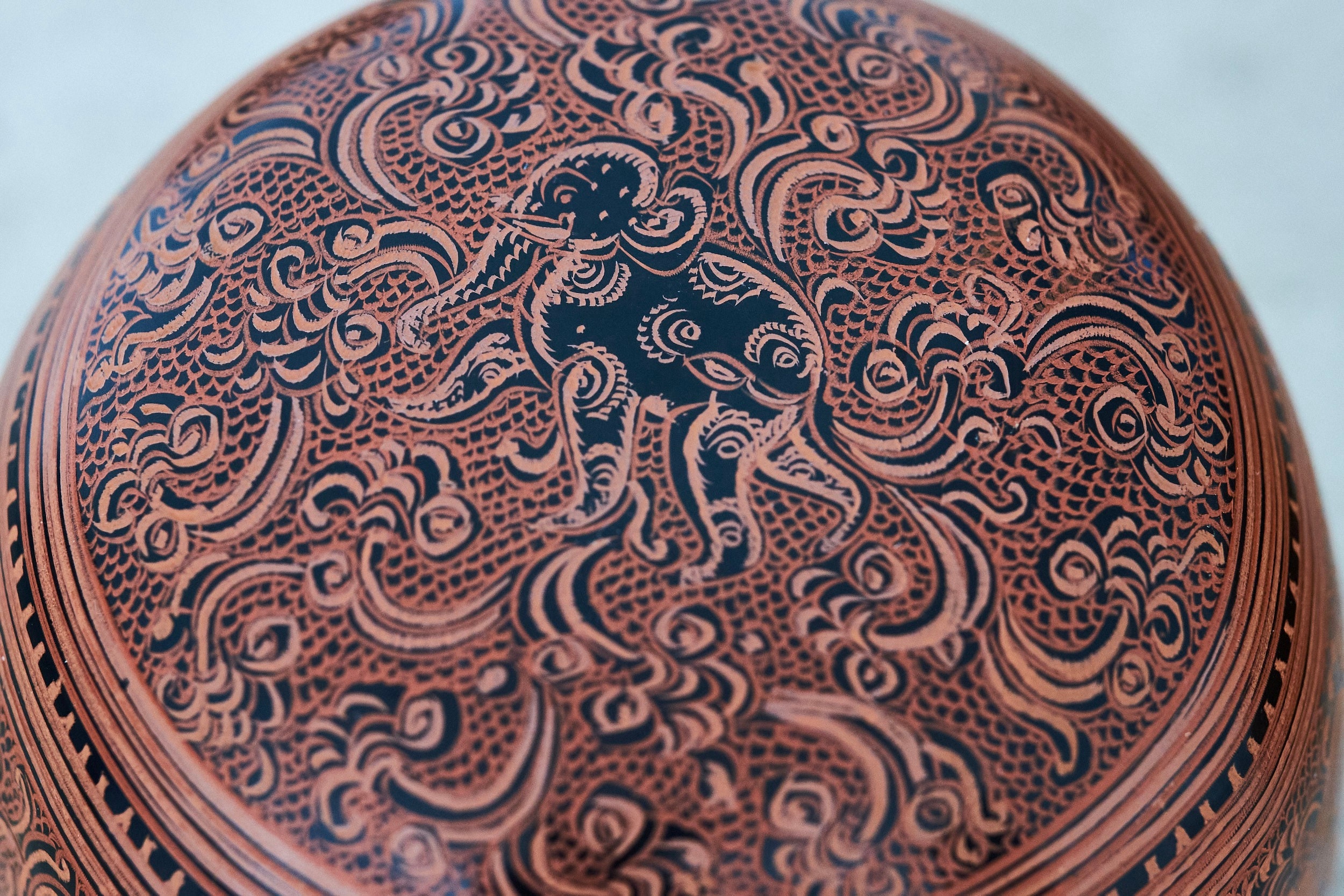 Burmese Lacquer Bowl Cup Original Lacquerware From Burma / Myanmar - Etsy