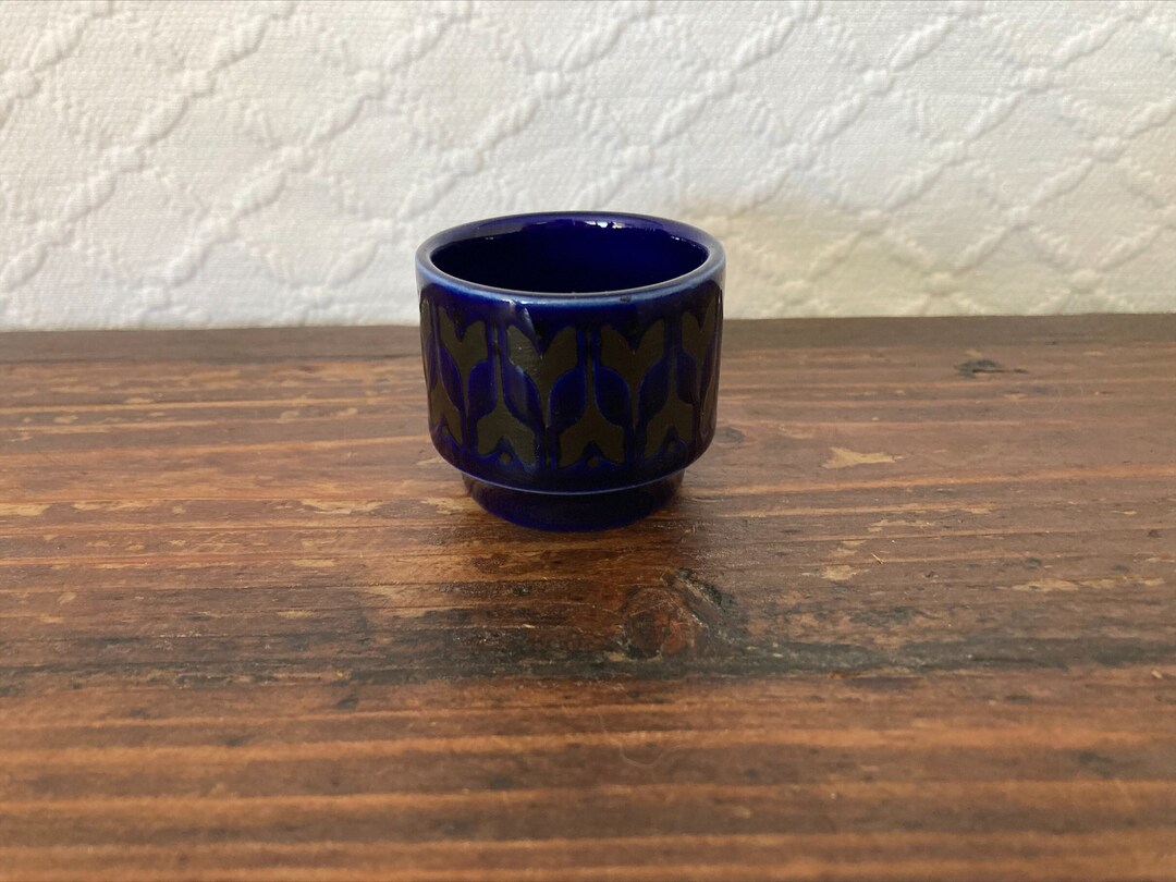 GRADE A Hornsea Heirloom Midnight Blue Egg Cup - Etsy