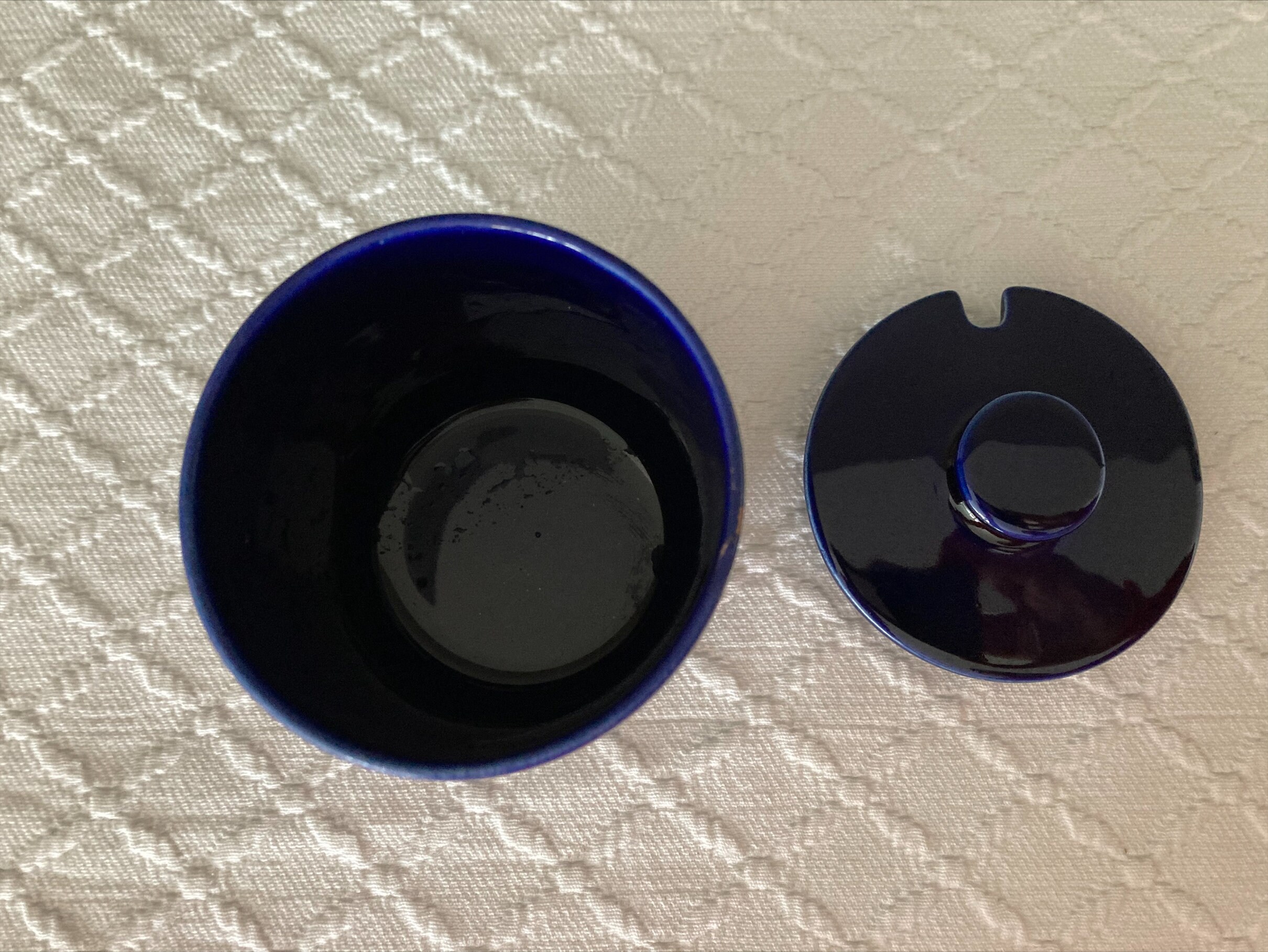 Hornsea Heirloom Midnight Blue Sugar Bowl With Lid Grade B - Etsy