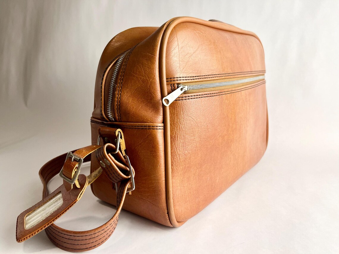 Vintage Sears Brown Travel Luggage #9000 Suitcase - Etsy