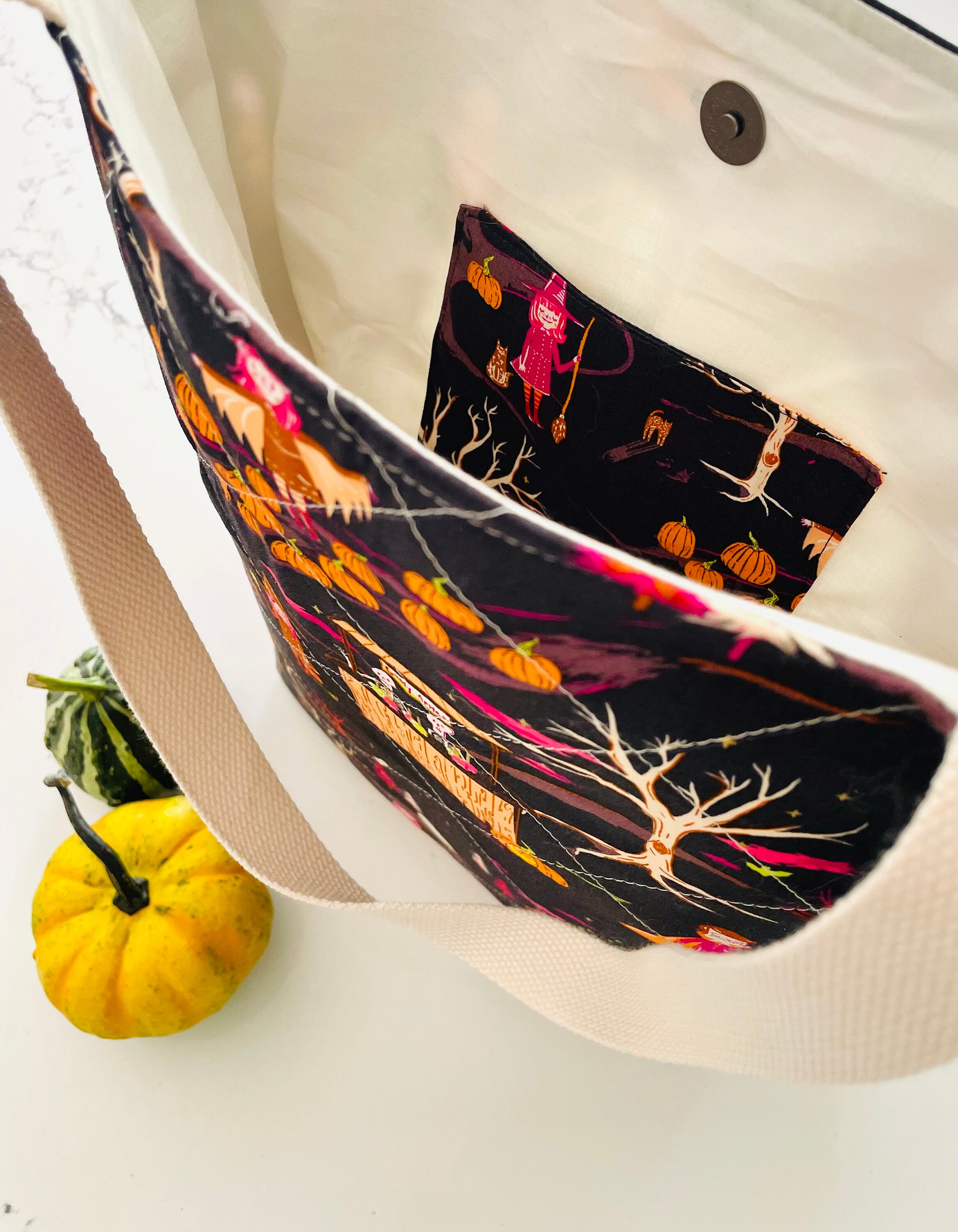 Halloween Ghost Tote Bag - Etsy
