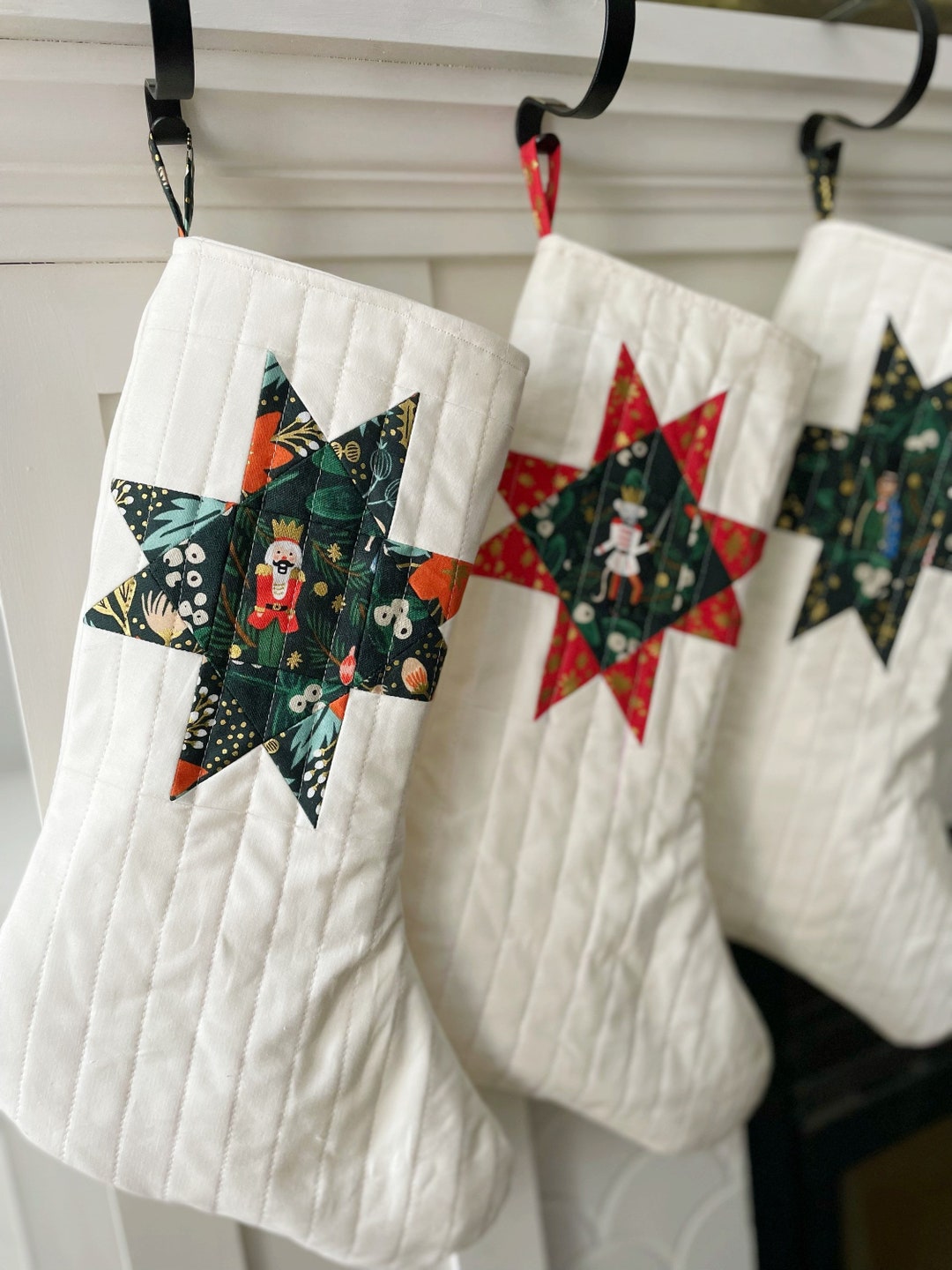 Nutcracker Handmade Quilted Stocking - Etsy