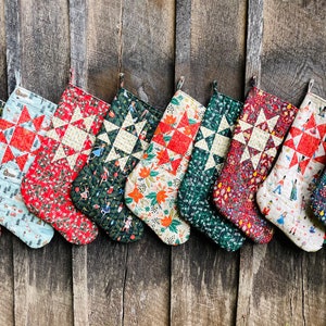 Maroon Handmade Quilted Stocking - Etsy