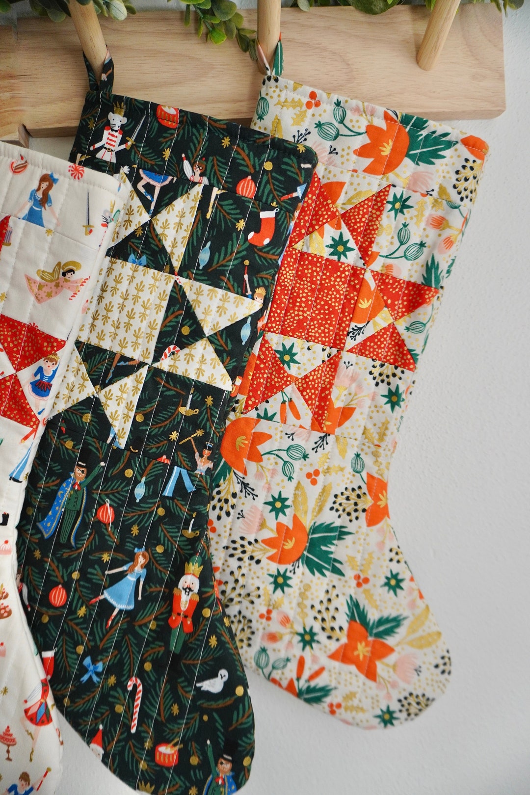 Nutcracker Handmade Quilted Stocking - Etsy