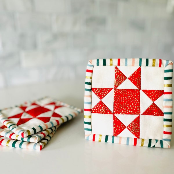 Quilted Coasters - Etsy