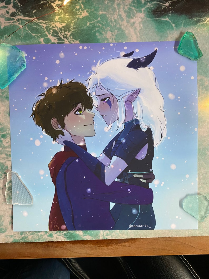Rayllum | Callum and Rayla | Fine Art Print | the Dragon Prince - Etsy