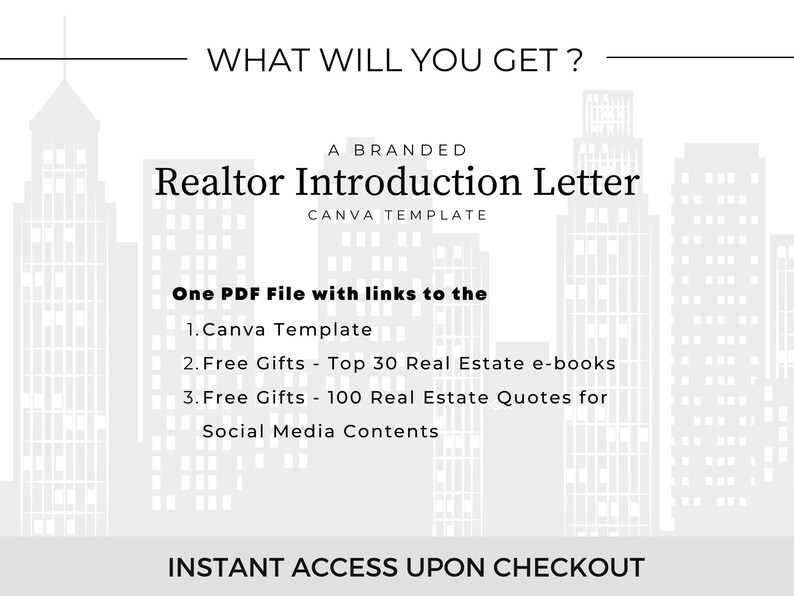 Agent Introduction Letter & Flyer, Real Estate Agent Marketing Canva ...