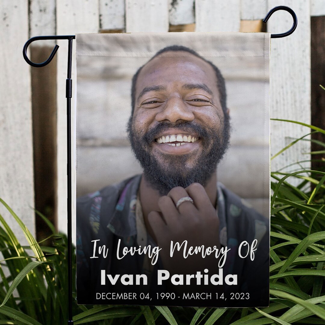 In Loving Memory Flag, Custom Photo Memorial Flag, Memorial Heaven ...