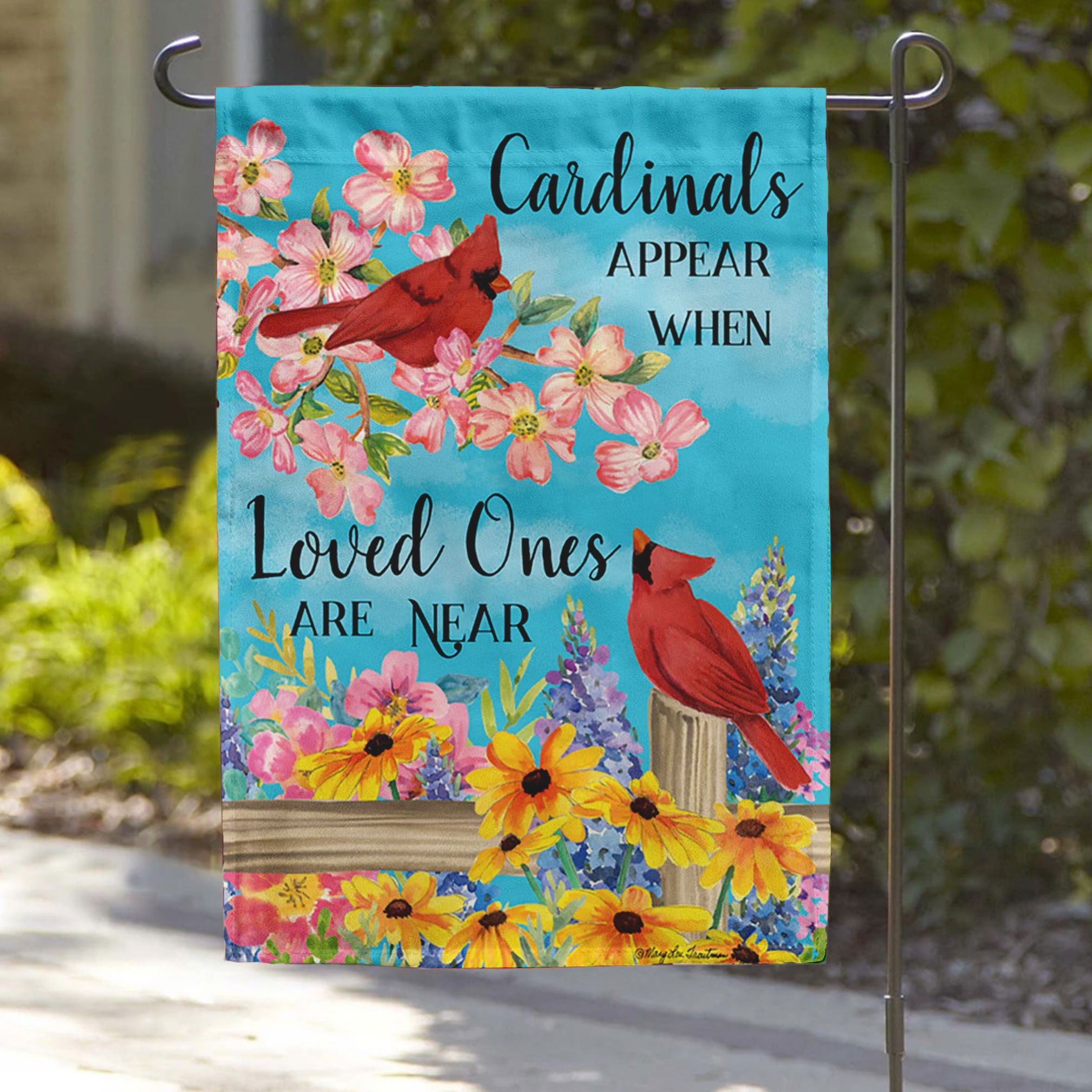 Cardinals Appear When Loved Ones Are Near Flag, Cardinal Spring ...