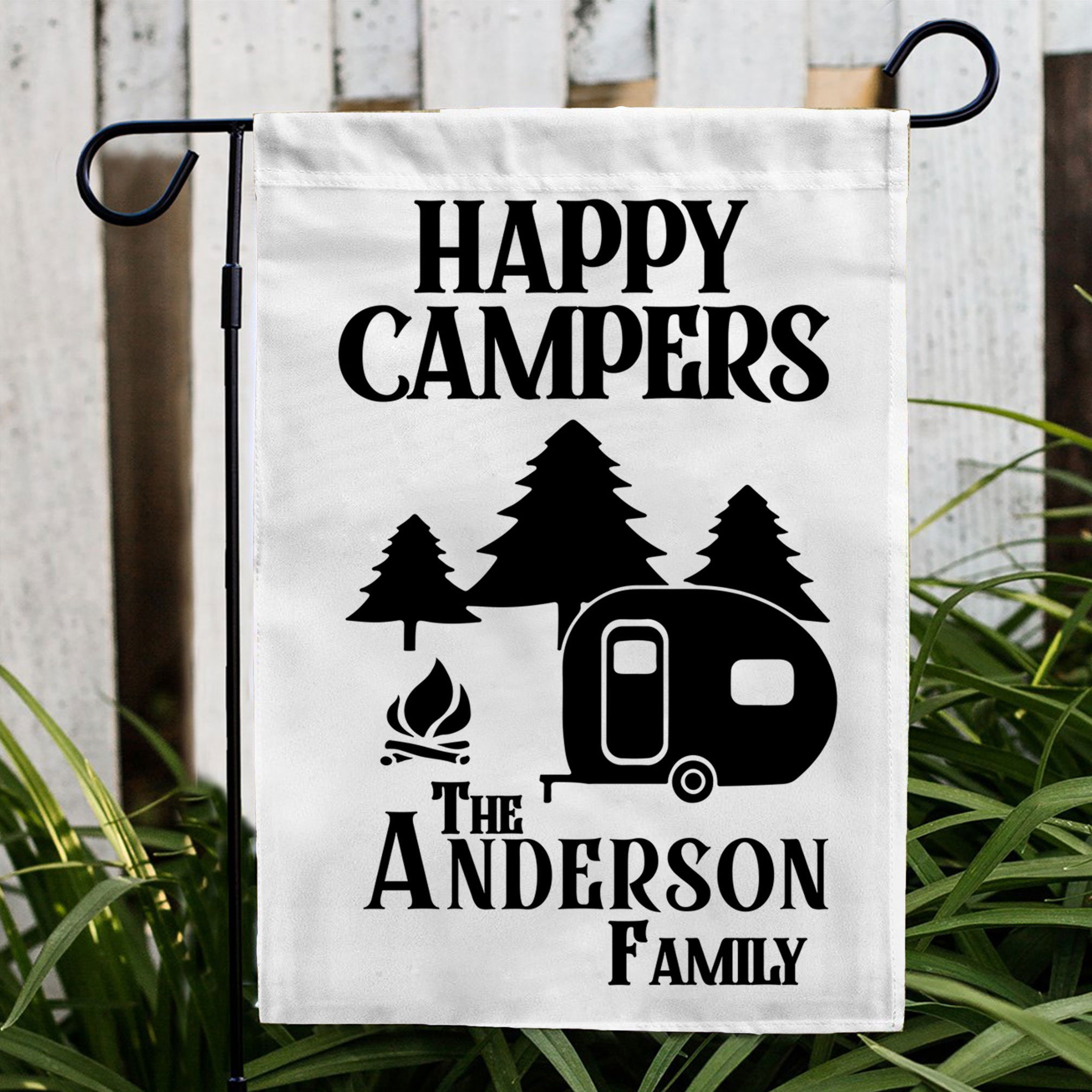 Custom Family Campground Flag, Personalized Campers Flag, Hiking ...