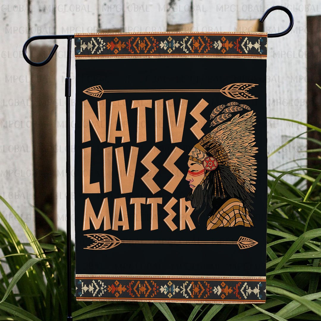 Strong Resilient Native Blessing Flag, Cherokee Headdress Arrows Flag ...
