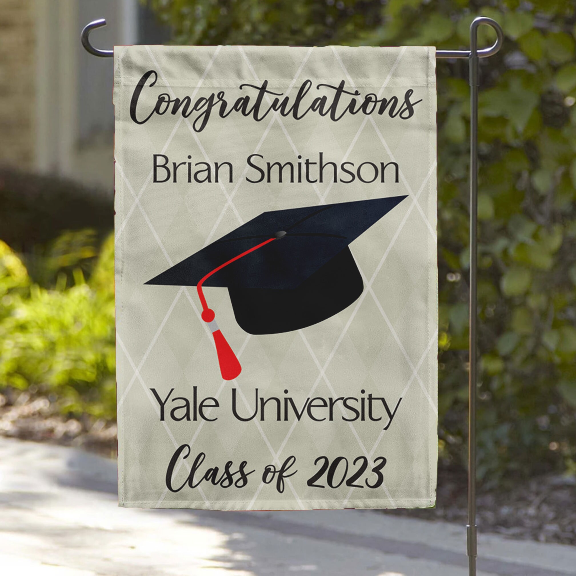 Personalized Congratulations Grad 2024 Flag, Graduation Senior Flag ...