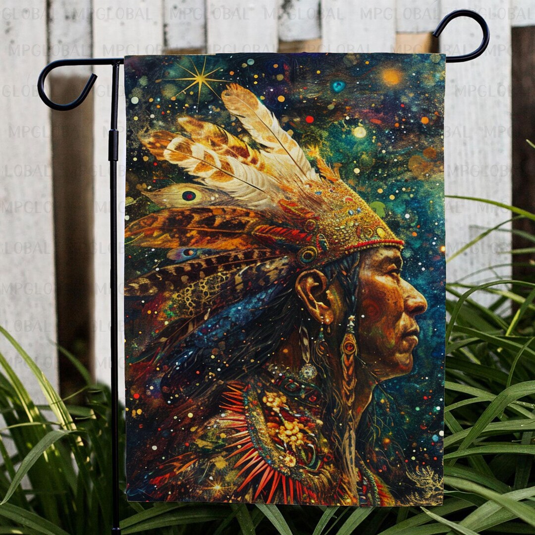 Universe Native American Power Flag, Native Tribes Galaxy Yard Flag ...
